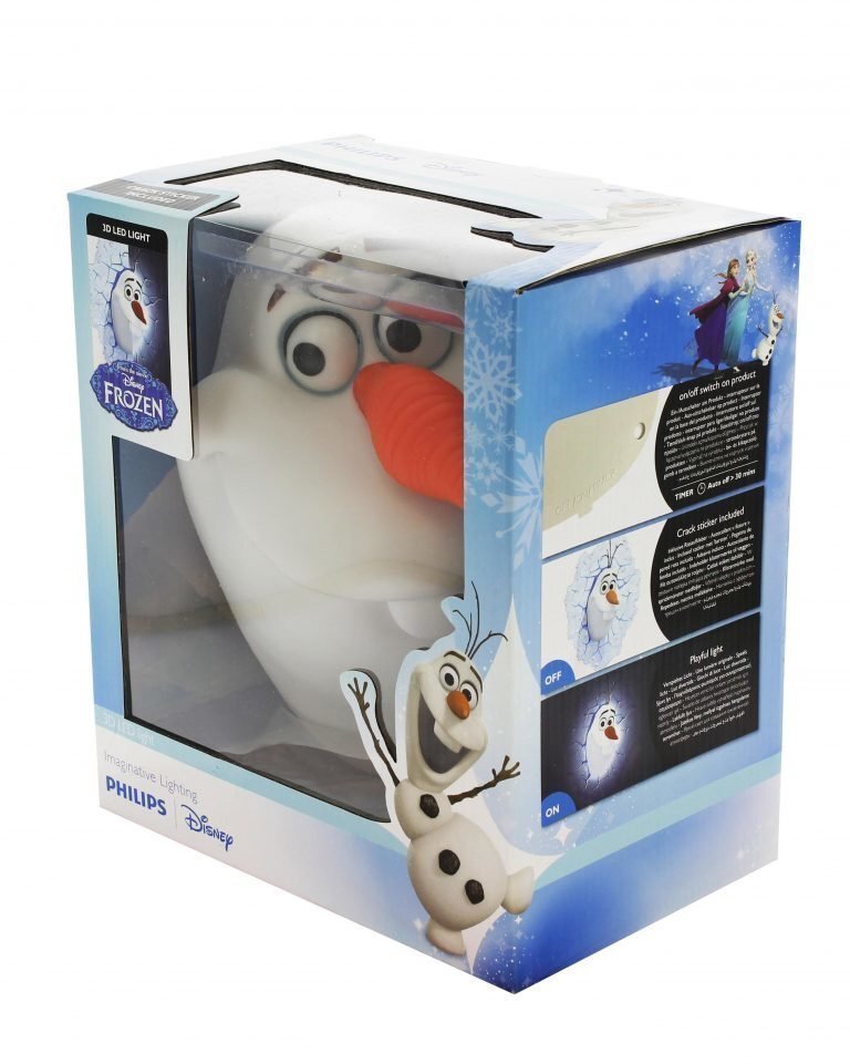 Philips Disney Frozen Olaf 3d Seinävalo - Valaisinkauppa24.fi