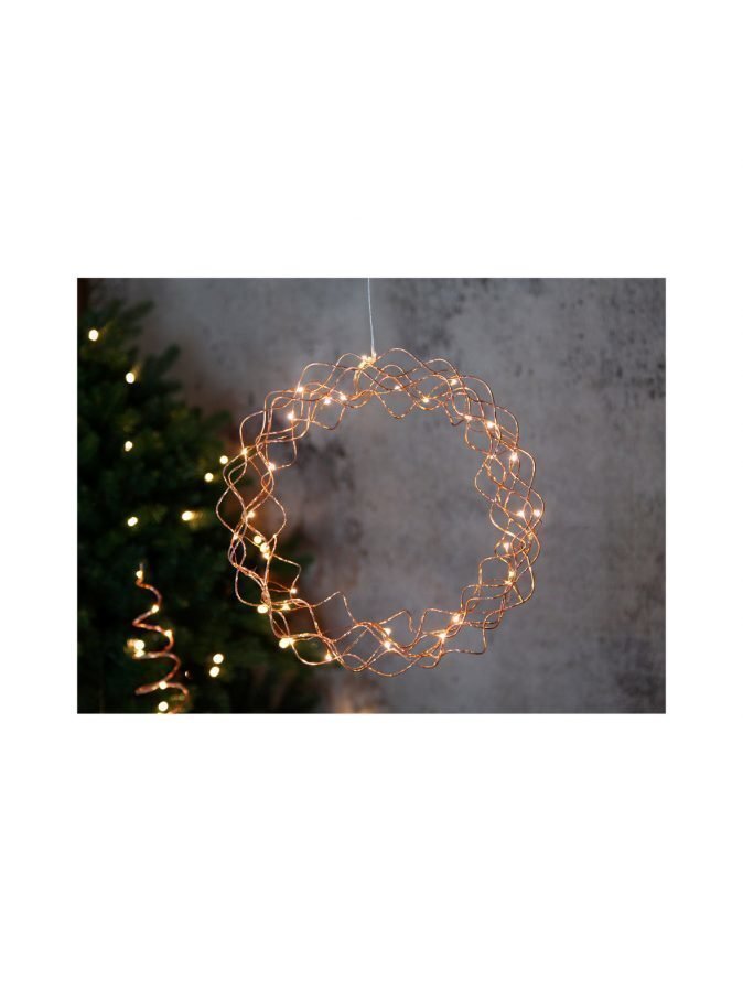 Star Curly Wreath Valokranssi Ø 30 Cm - Valaisinkauppa24